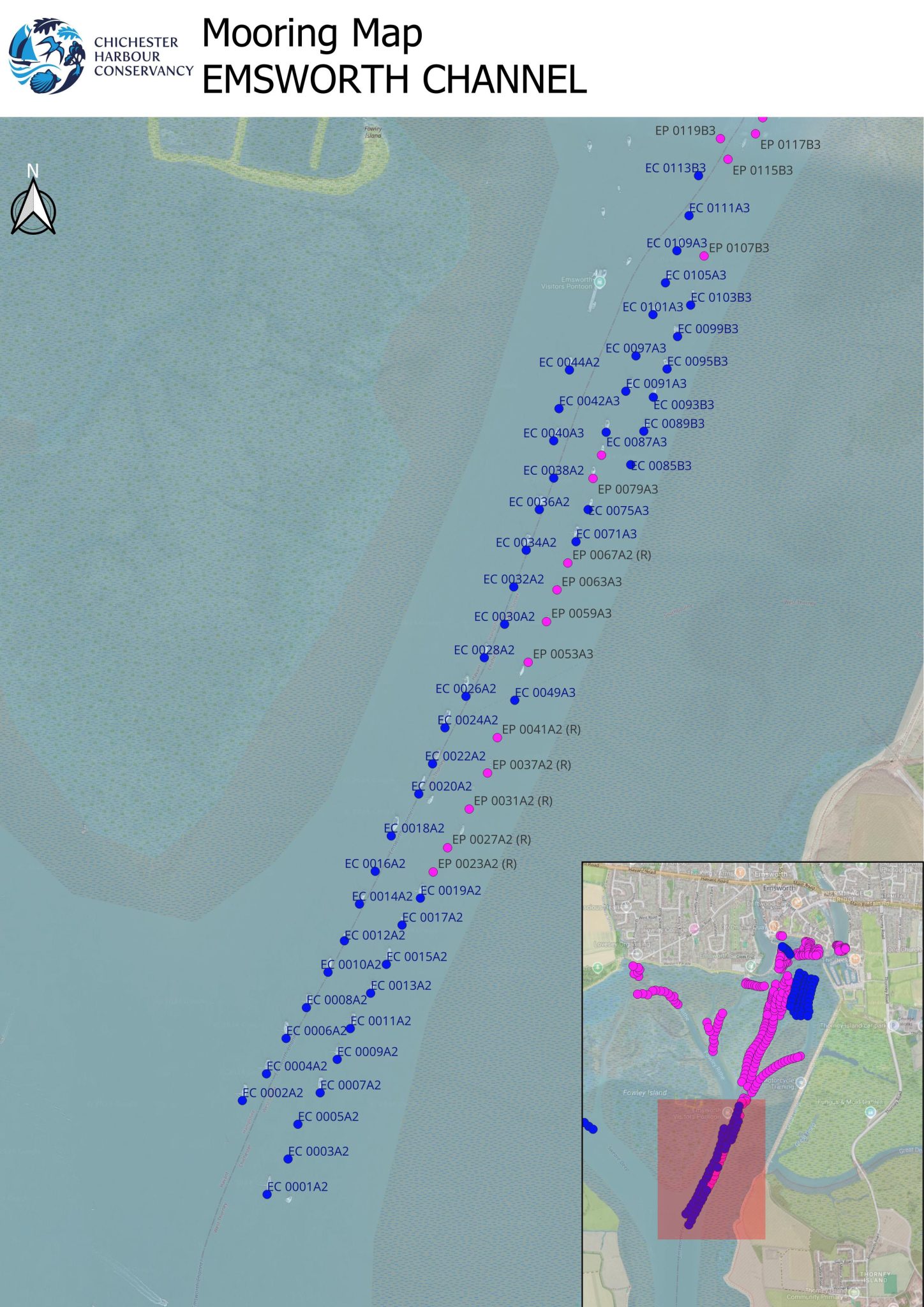 Maintained Moorings - Chichester Harbour Conservancy